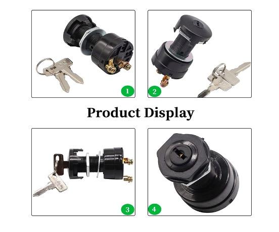 ABS Copper Plated Club Car Ignition Key Switch 101826201 For Ds 1996 Up