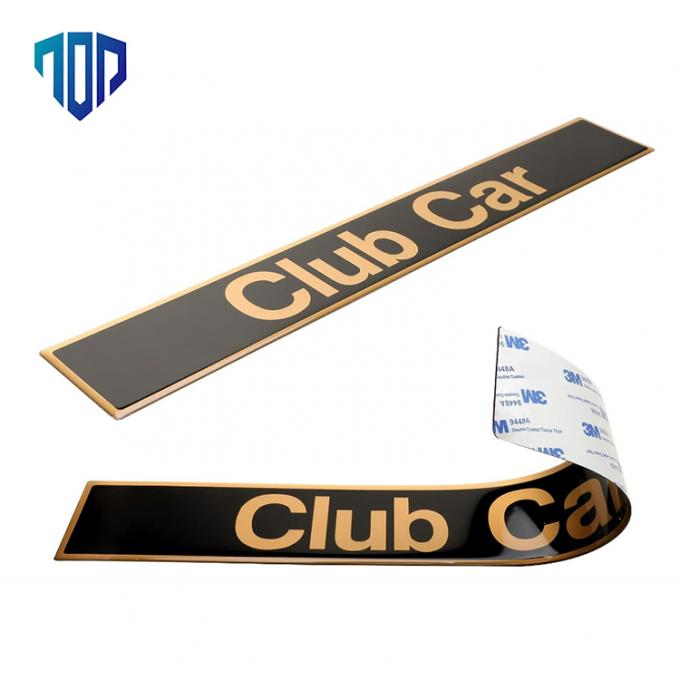102502601 Club Car Precedent Black Gold Name Plate 102502601-club-car-precedent-black-gold-name-plate