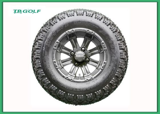 Black 12 Inch Golf Cart Street Tires Mud Buster Golf Cart Tires With Rims