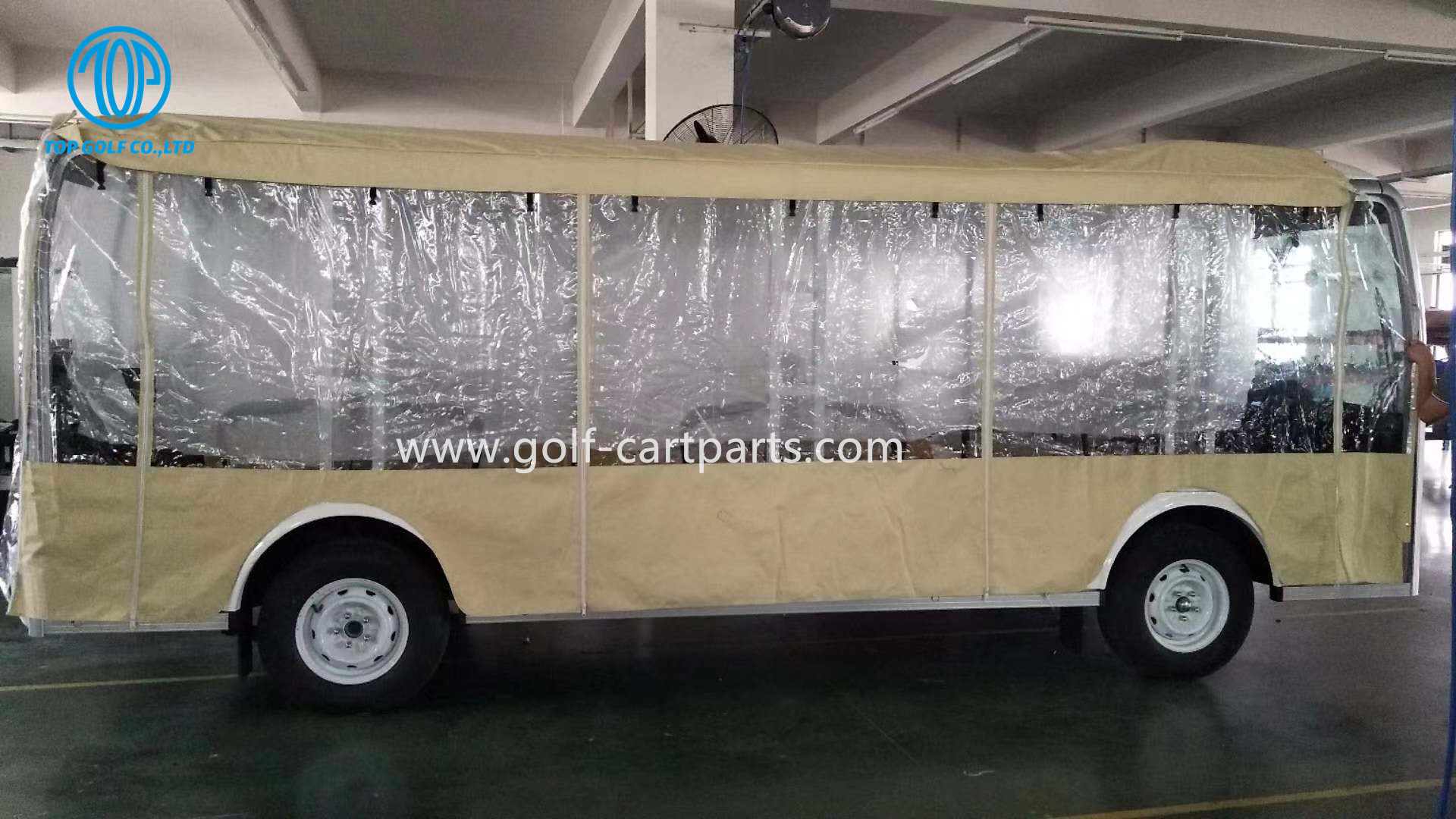 LVTONG 14 Seater Sightseeing Bus Waterproof Zippered Back Rain Cover