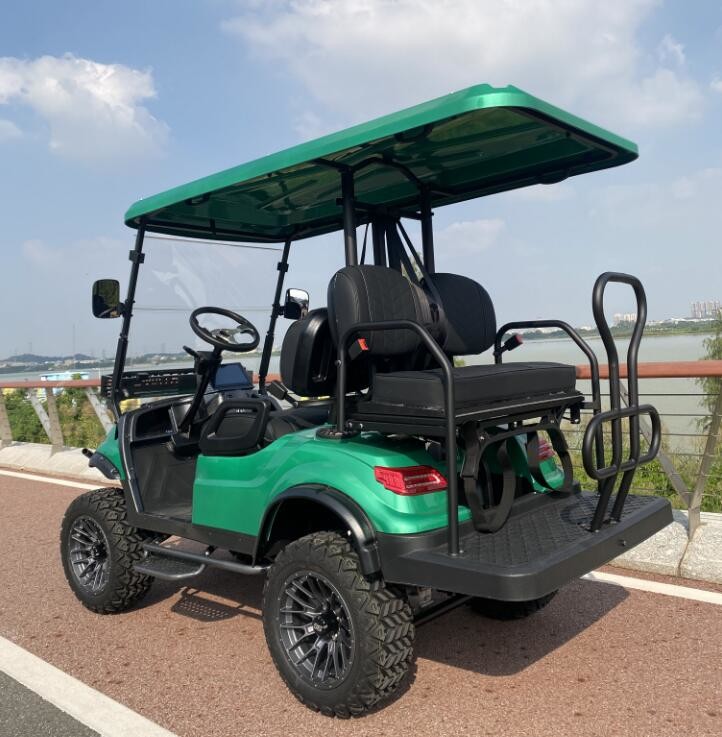 4 Wheel Disc Brake Electric Lifted Golf Cart 10 Inch TFT IP66 CARplay ...